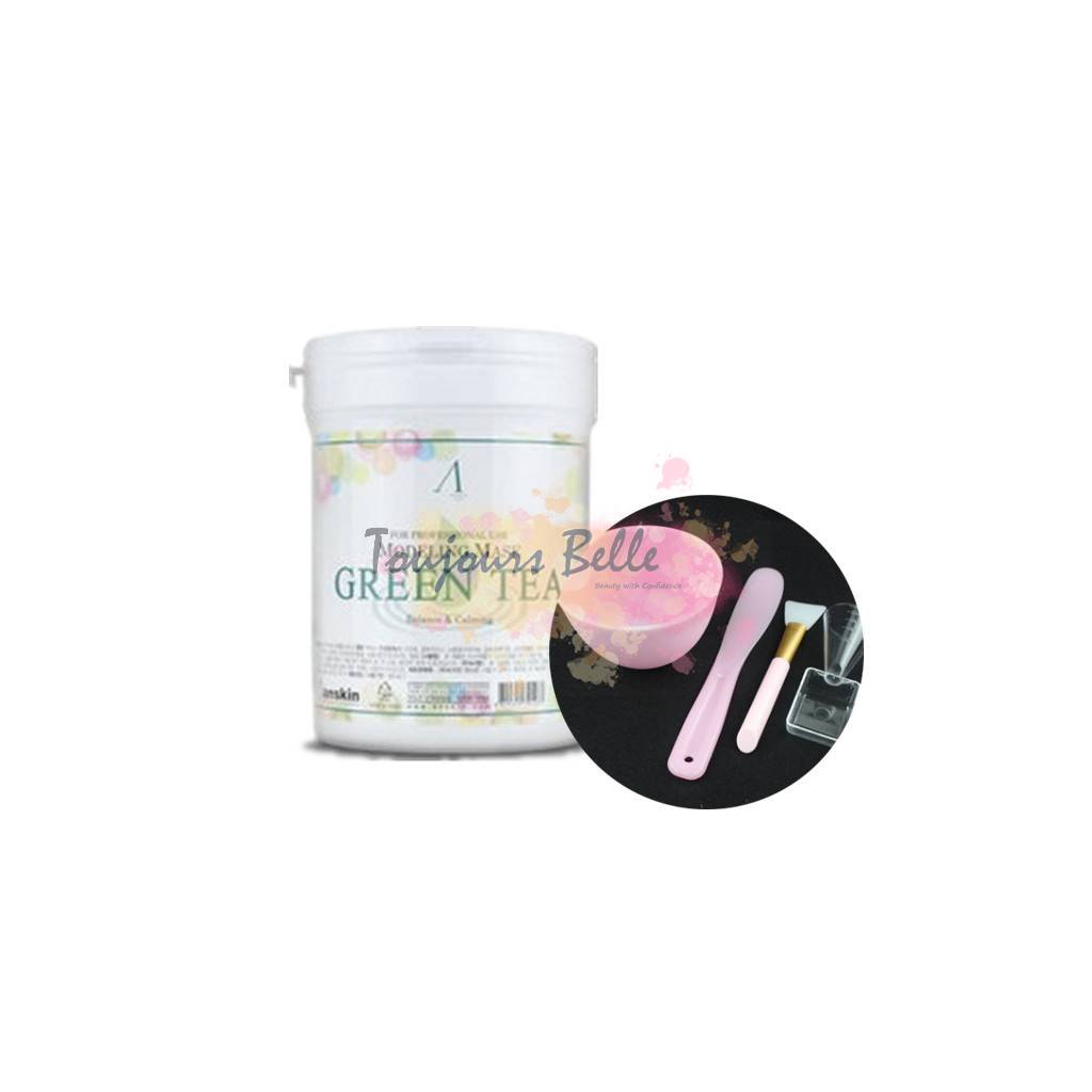 Buy Anskin Green Tea Modeling Mask + Mask Tool Kit Bundle, Earn ...